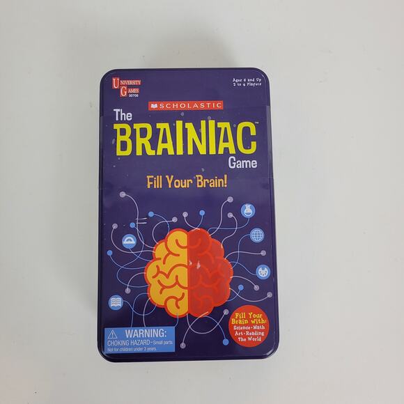 Scholastic | Toys | Scholastic The Brainiac Game Tin Fill Your Brain ...